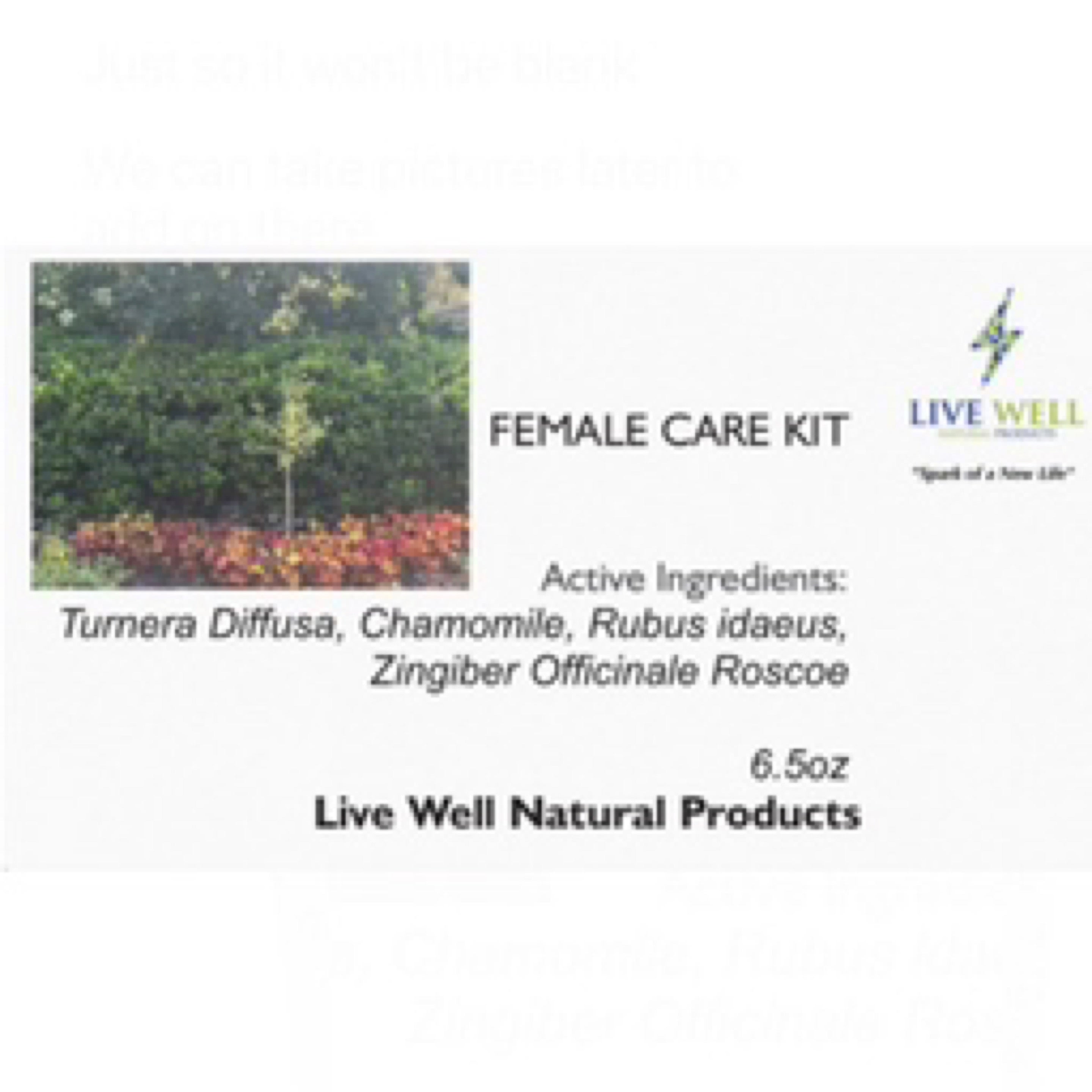 Female Care Kit - 6.5oz | Live Well Natural Products